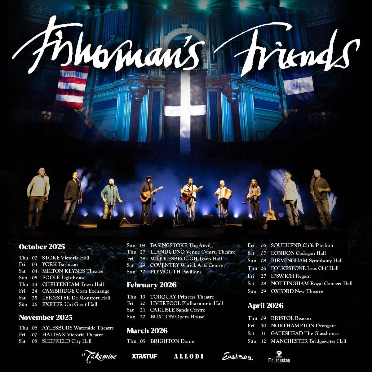 The Fishermans Friends at Bristol Beacon at Bristol Beacon on 9th April ...