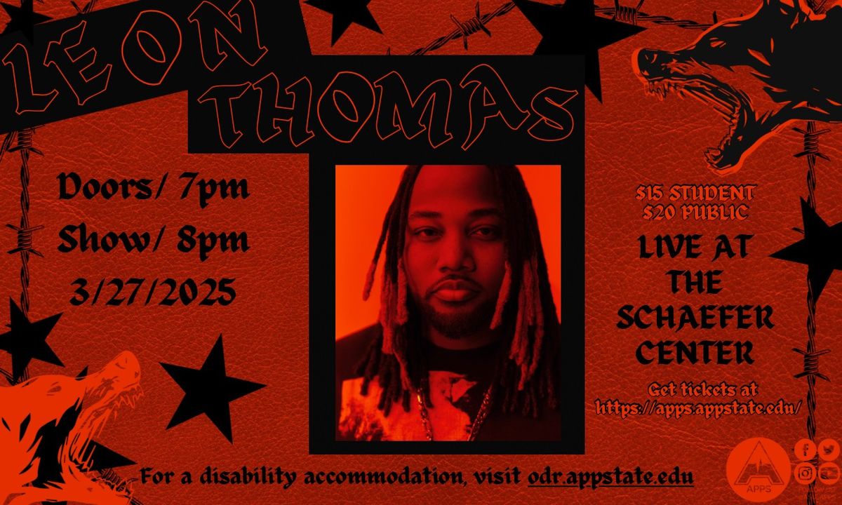 Leon Thomas at Eventim Apollo at Eventim Apollo, London on 3rd April, 2026