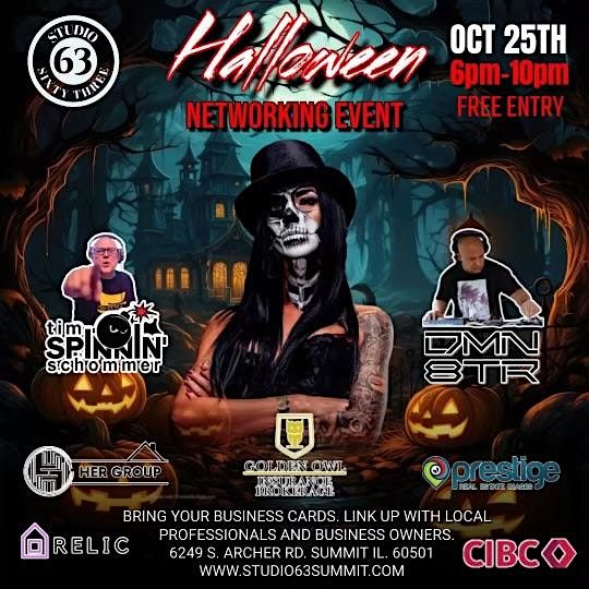 Halloween Networking Event! | Studio 63, Summit, IL | October 25, 2023 Halloween Networking Event! | Studio 63, Summit, IL | October 25, 2023