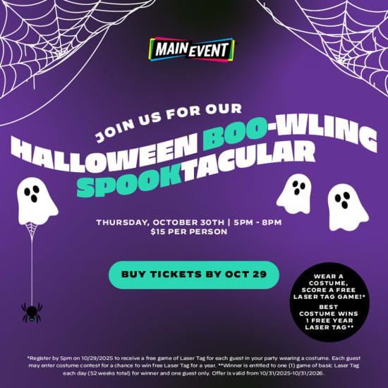 Halloween Boo-wling Spooktacular - Grand Rapids at Main Event Grand ...