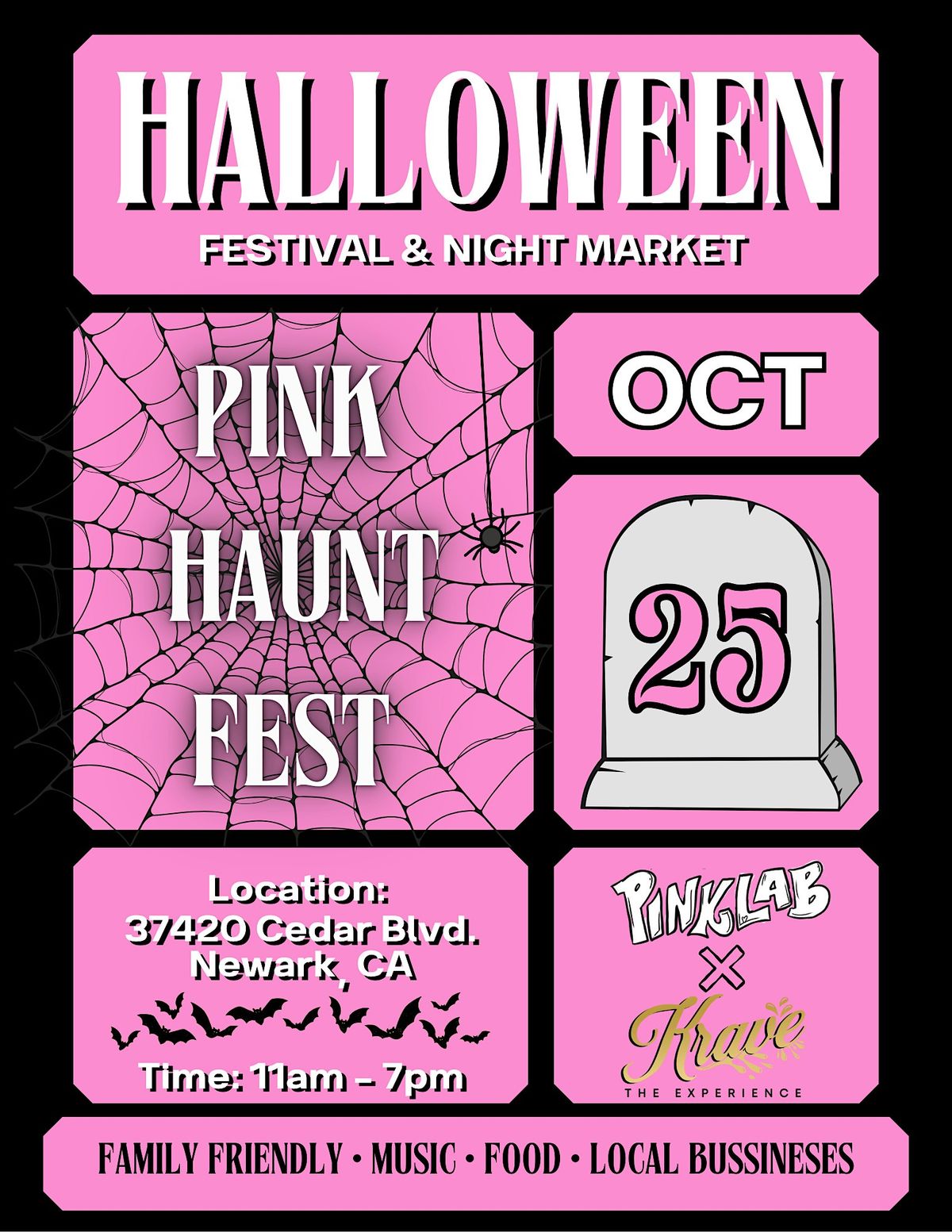 PINK HAUNT FEST at Pink Lab, Newark on 25th October, 2025