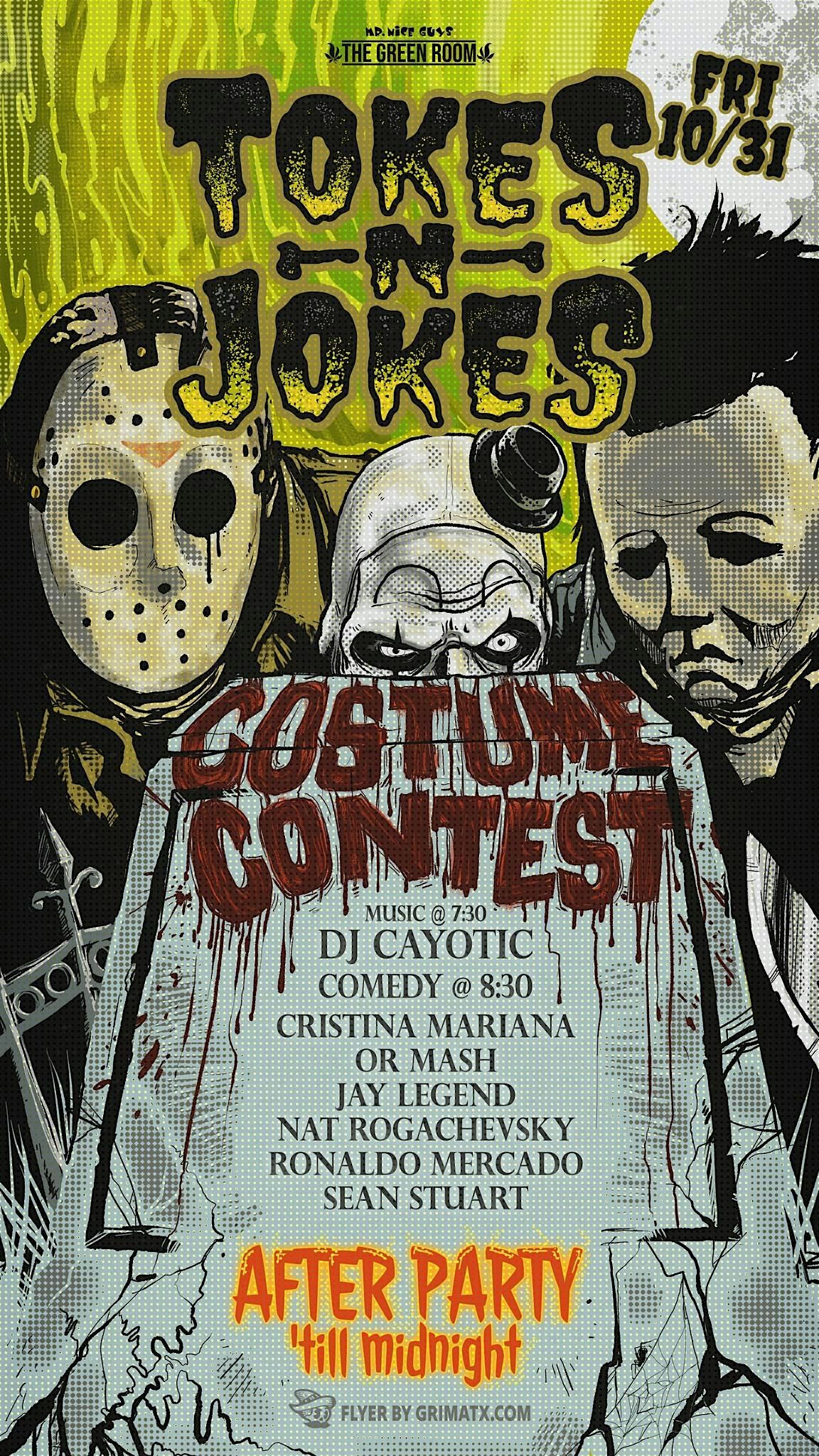 Tokes N Jokes Halloween Special at Mr Nice Guys - The Green Room ...