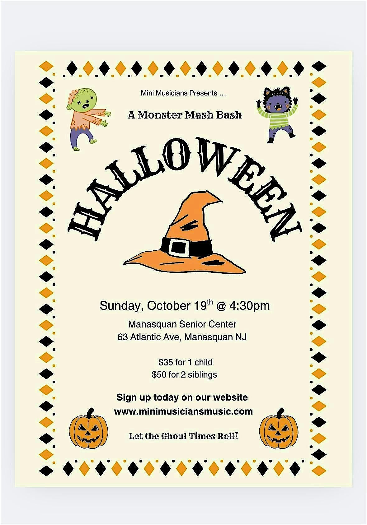 A Monster Mash Bash Halloween Event at 63 Atlantic Ave, Manasquan on ...