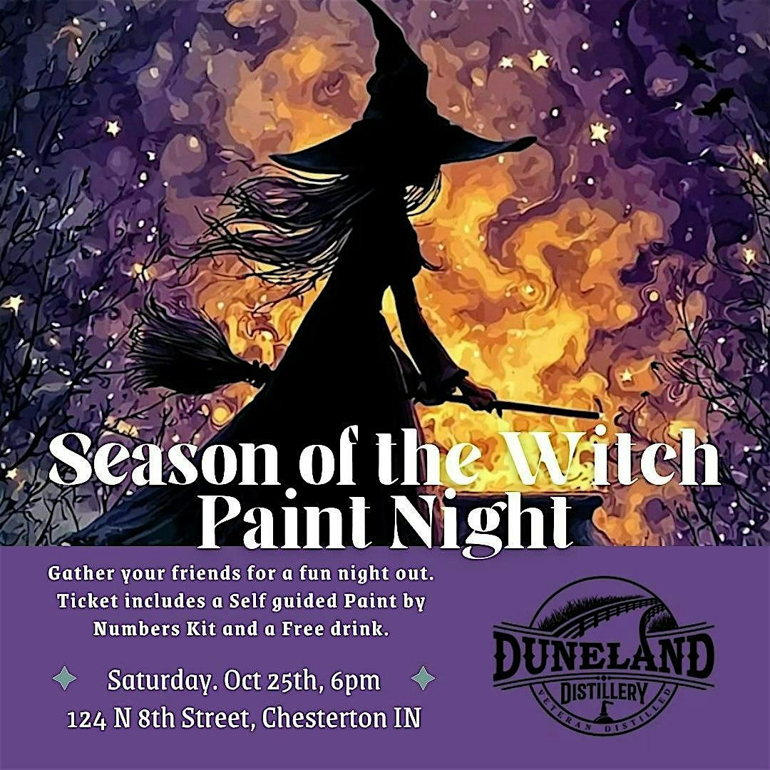 Season of the Witch Paint Night at Duneland Distillery, Chesterton on ...