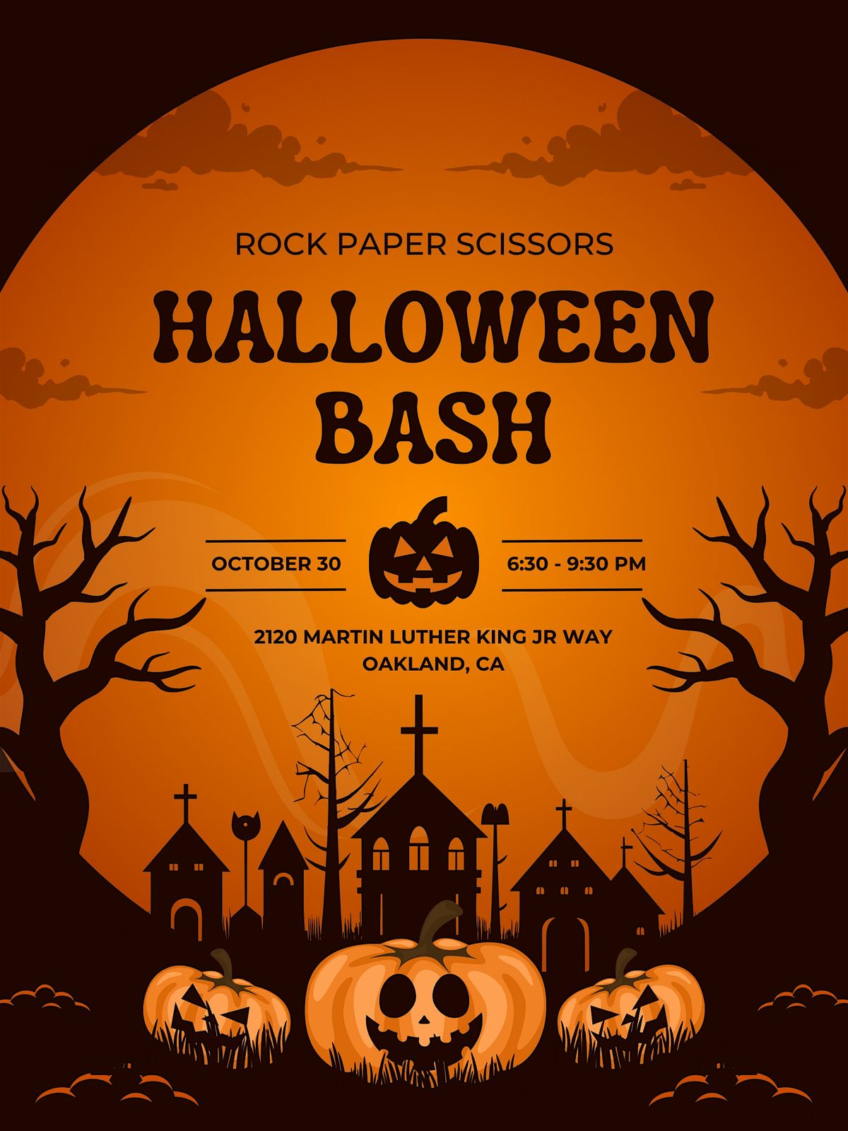 RPSC Halloween Bash! at Rock Paper Scissors Collective, Oakland on 30th ...