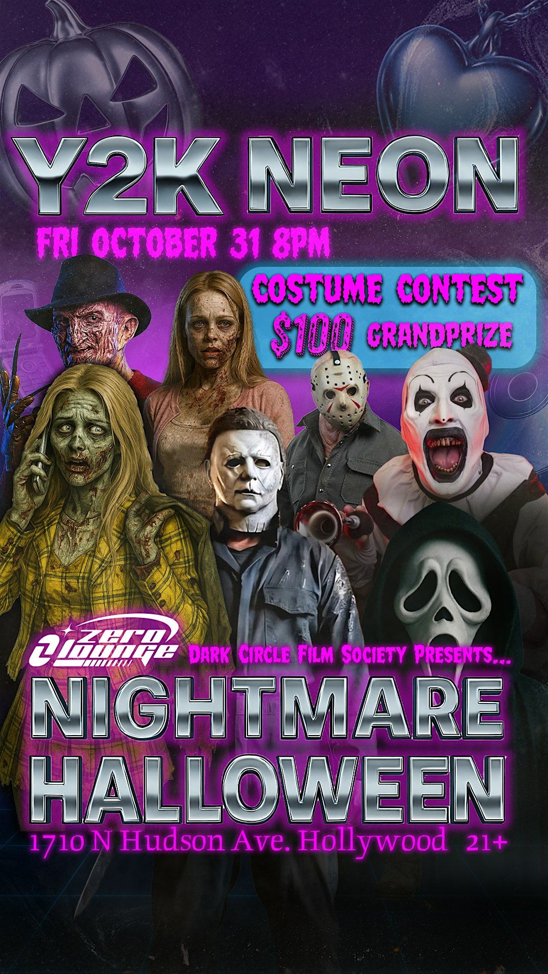 Y2K Neon Nightmare at Zero Lounge, Los Angeles on 31st October, 2025