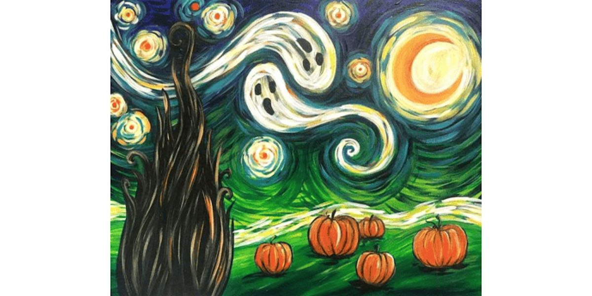 Paint and Sip in Melbourne: Spooky Starry Night at Ladder Art Space ...