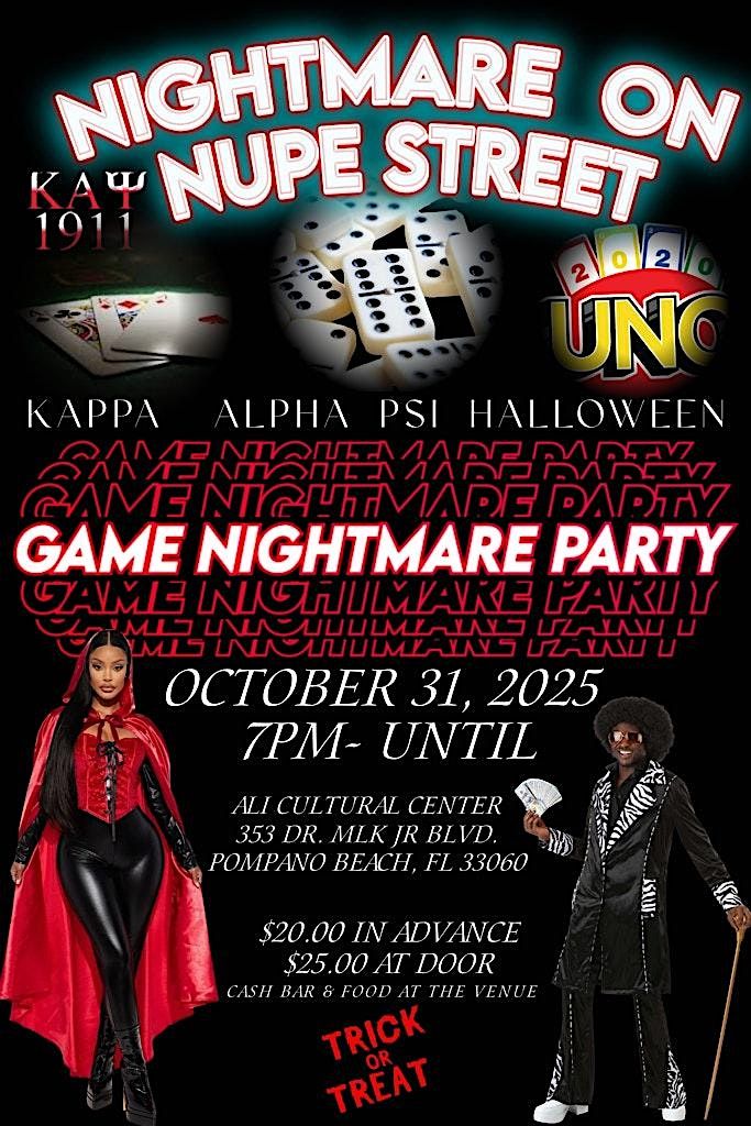 Halloween Game Night Costume Party at Ali Cultural Arts, Pompano Beach ...