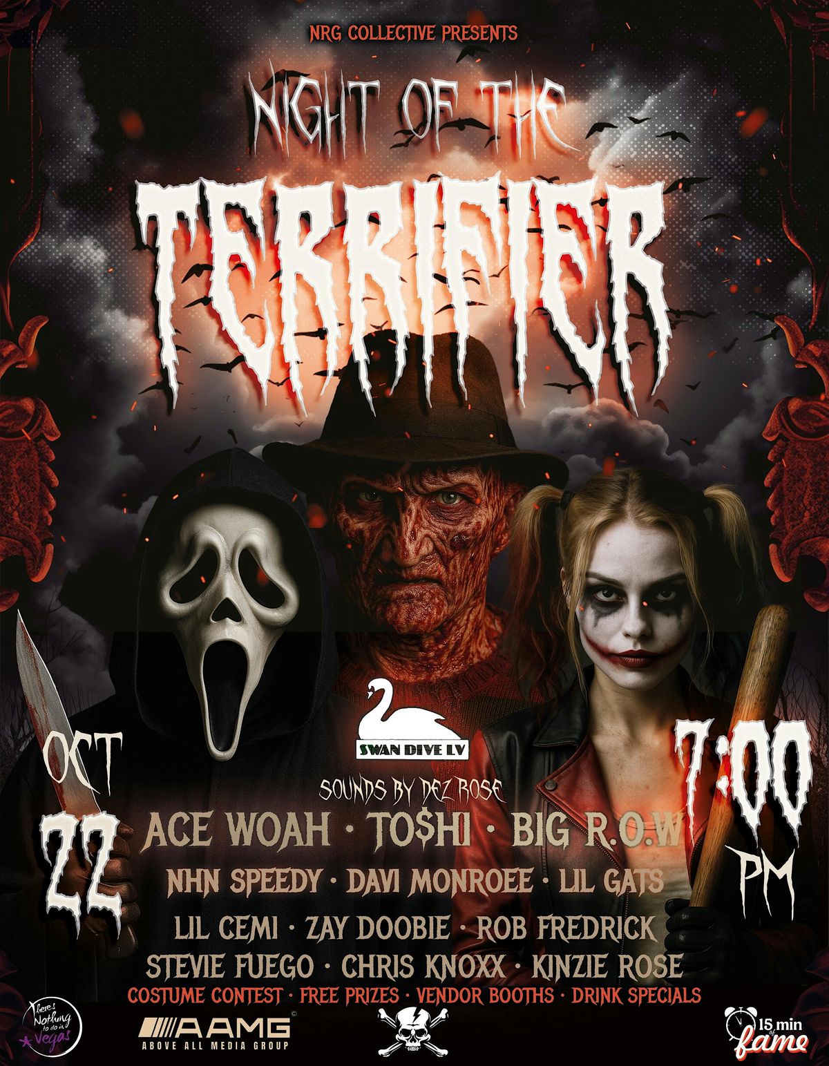 Night of the Terrifier at Swan Dive, Las Vegas on 22nd October, 2025