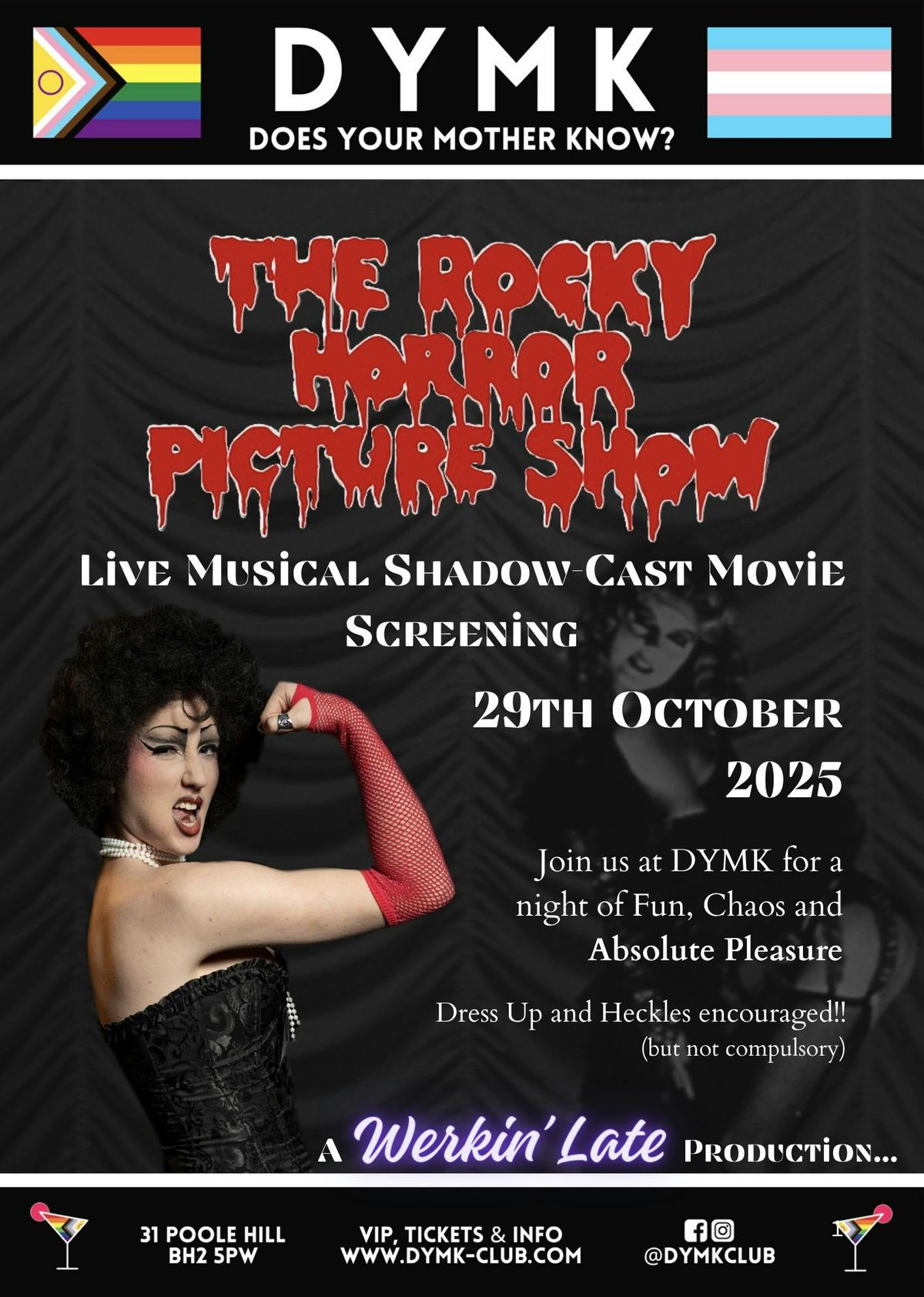 The Rocky Horror Picture Show Musical Shadow-Cast Screening at DYMK Bar ...